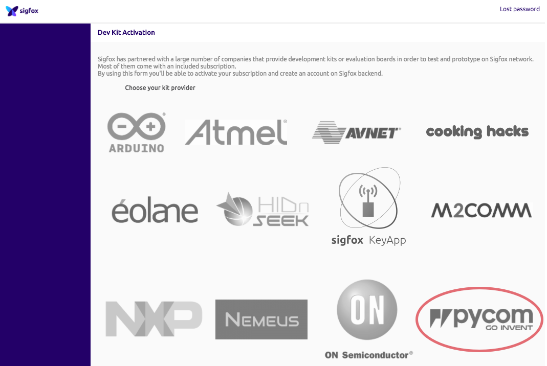 1.4.1 Sigfox · Pycom Documentation